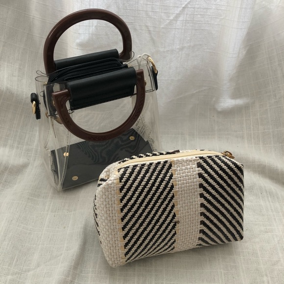 Bags | Mini Clear Pvc Bag | Poshmark